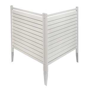 Enclo 44in H x 36in W (2 Panels) No Dig Enclo Waverly Vinyl Privacy Screen, Outdoor Privacy ...